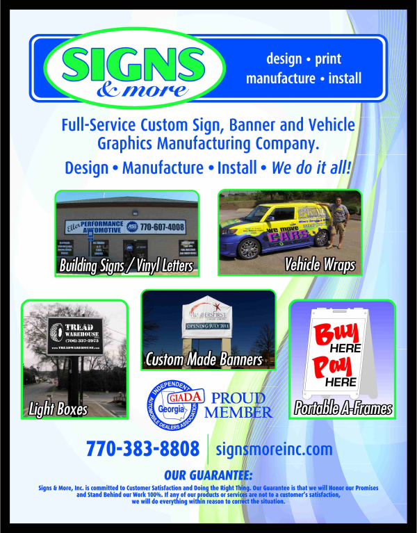 Automobile Dealer Signs by Signs & More, Inc - Marietta, Atlanta, GA