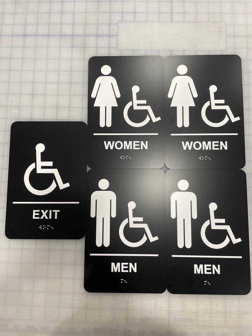 ADA Braille Tactile Room Signs by Signs & More Inc - Marietta, Atlanta